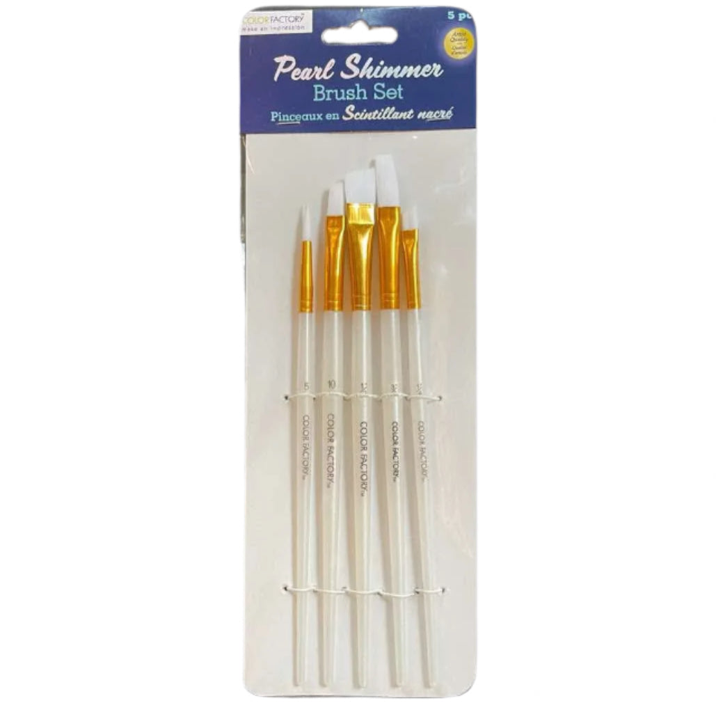 Color Factory - Pearl Shimmer Brush Set - 5 brushes – Live Love Art Factory