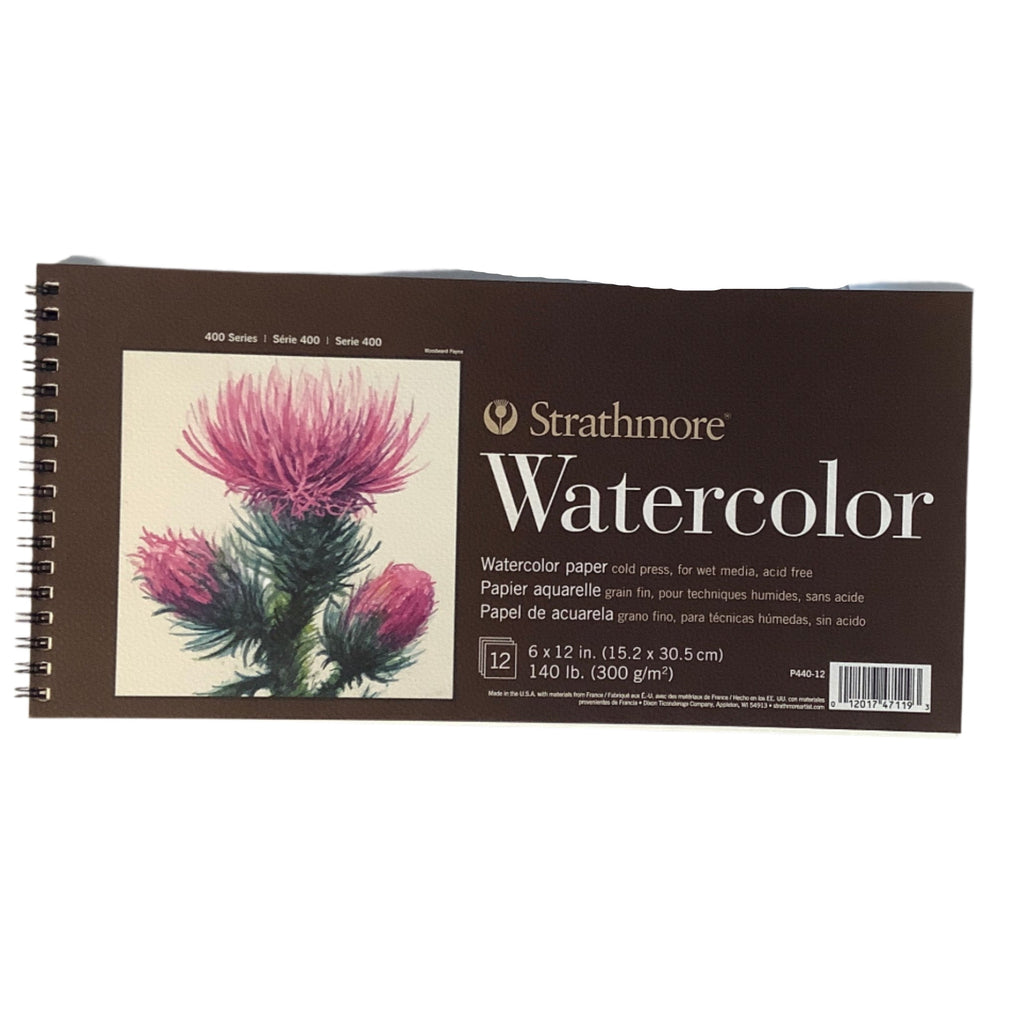 Strathmore Watercolor Paper, SERIES 400 Cold Press, 12 sheets, 6 x 12 ...