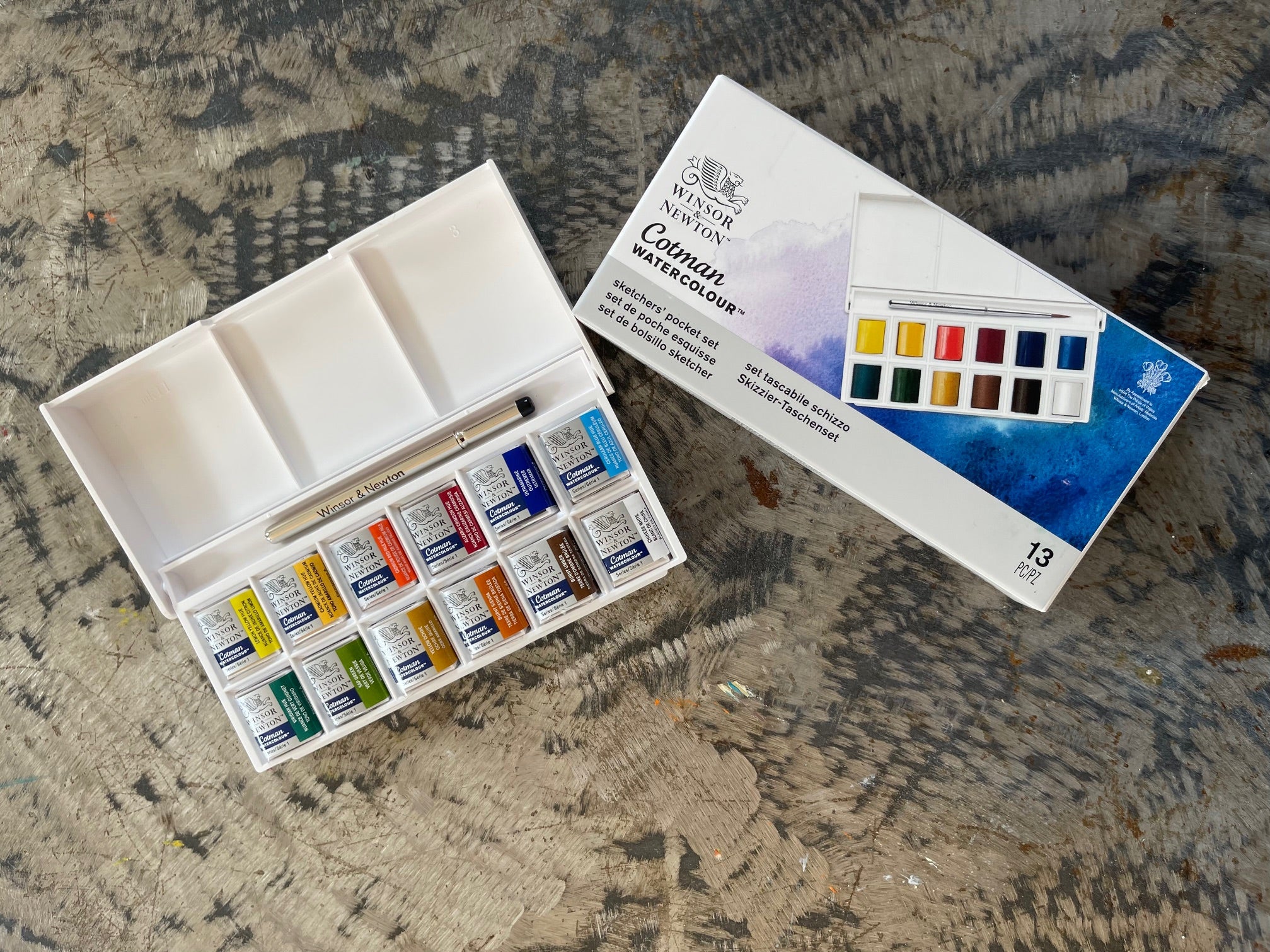 Winsor & Newton Cotman Sketcher's Water Colour Pocket Box Set – Live ...