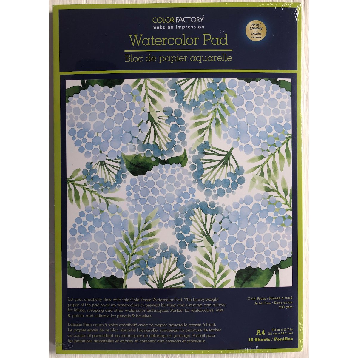 Color Factory - Watercolour paper Pad - 18 Sheets – Live Love Art Factory